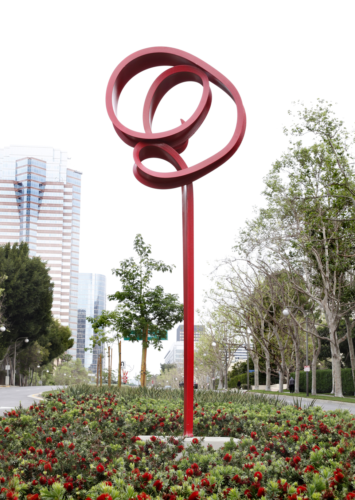 The story behind Century City’s colossal red statues - WestsideToday