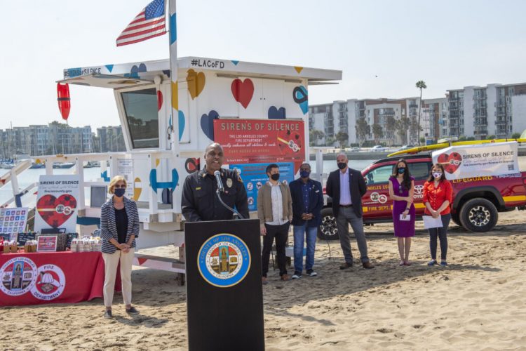 Mother’s Beach Lifeguard Tower Painted to Raise Awareness for Autism ...