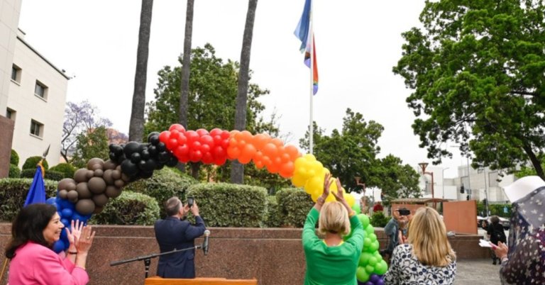 The Progress Pride Flag Now Flies Over Los Angeles County Building In ...