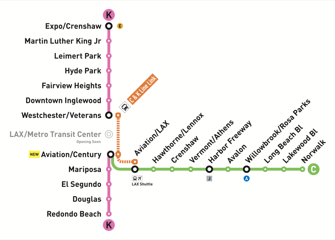 New Aviation/Century Station Opens, Linking Metro’s C and K Lines ...